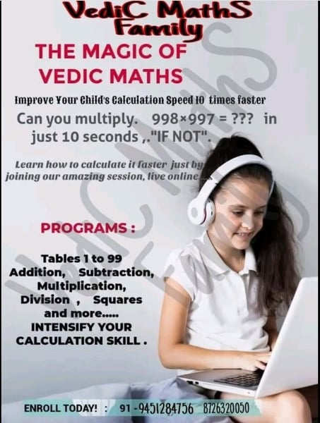 Vedic Maths Family - Online Maths Classes in Online